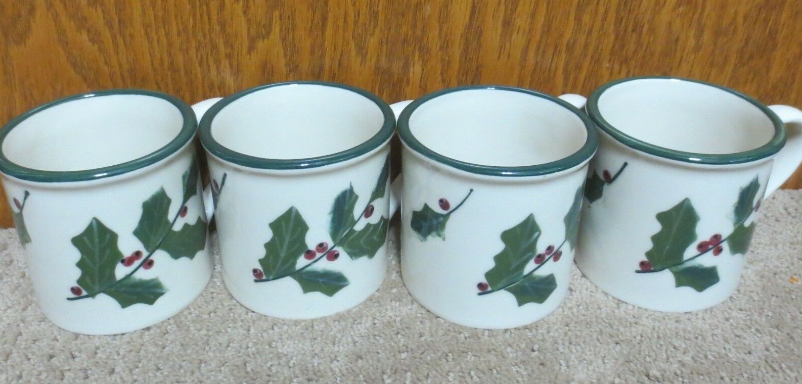 Hartstone Mugs Cups Ivy & Berries 4 of them Made in USA | eBay