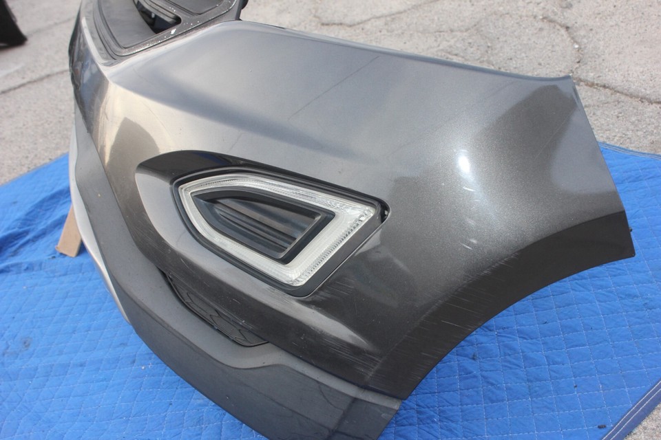 15-18 FORD EDGE FRONT BUMPER COVER VALANCE LIP DRL GRILL GENUINE OEM ...