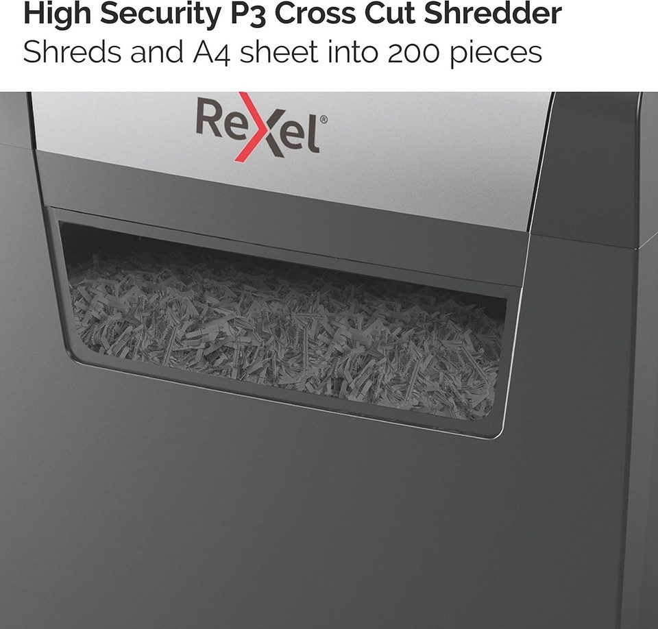 Rexel Momentum X308 Cross Cut Paper Shredder, Shreds 9-8 Sheets (70-80 ...