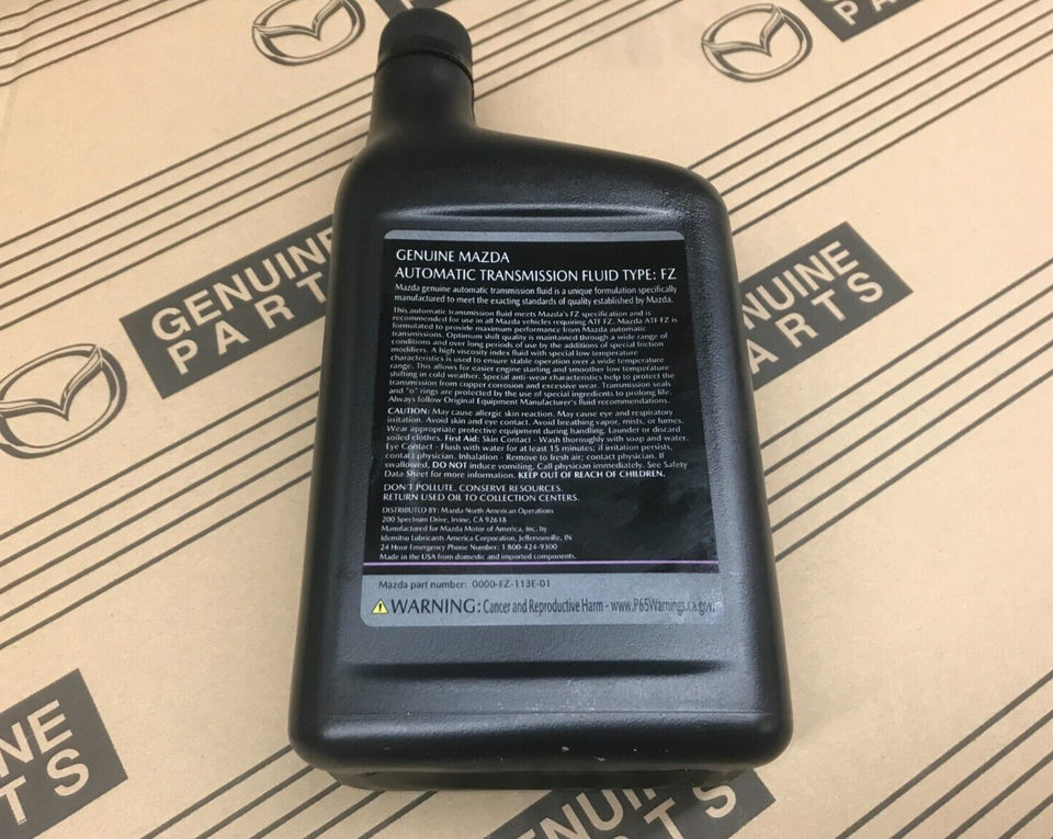 NEW OEM MAZDA Automatic Transmission FZ Fluid 0000-FZ-113E-01 Pack of 4 ...