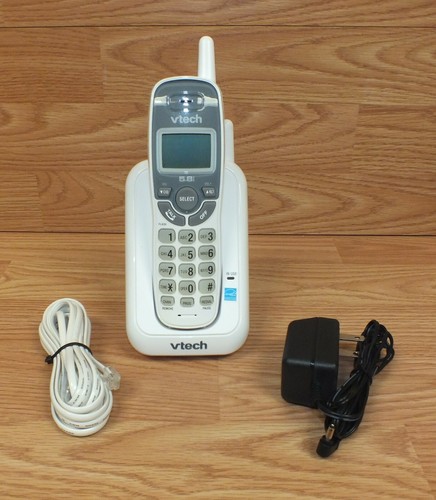 VTech 5.8GHz (CS5211) White 1-Line Cordless Energy Star Handset Phone w ...
