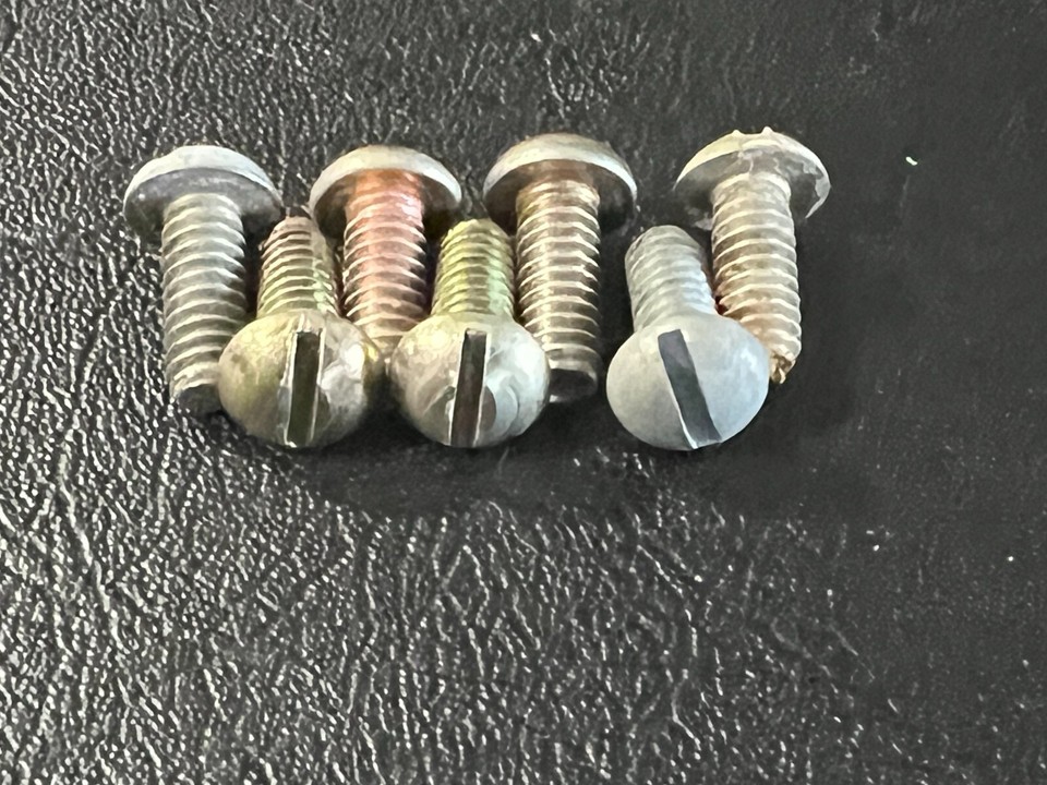 WESTERN ELECTRIC SINGLE SLOT PAYPHONE SECURITY SCREWS****SET OF 7 ...