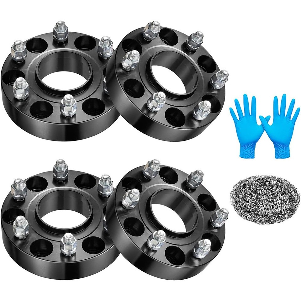1" / 2" Hubcentric 6x5.5 Wheel Spacers For Chevy Silverado Tahoe GMC ...