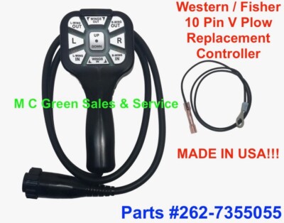 NEW CONTROLLER WESTERN MVP V PLOW HANDHELD CONTROL RND BLACK PLUG 96462 W/MOUNT | eBay