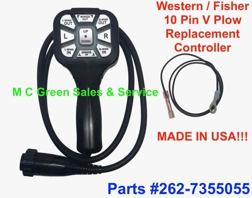 NEW CONTROLLER WESTERN MVP V PLOW HANDHELD CONTROL RND BLACK PLUG 96462 ...