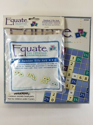 Equate The Equation Thinking Math Game / Homeschool | eBay