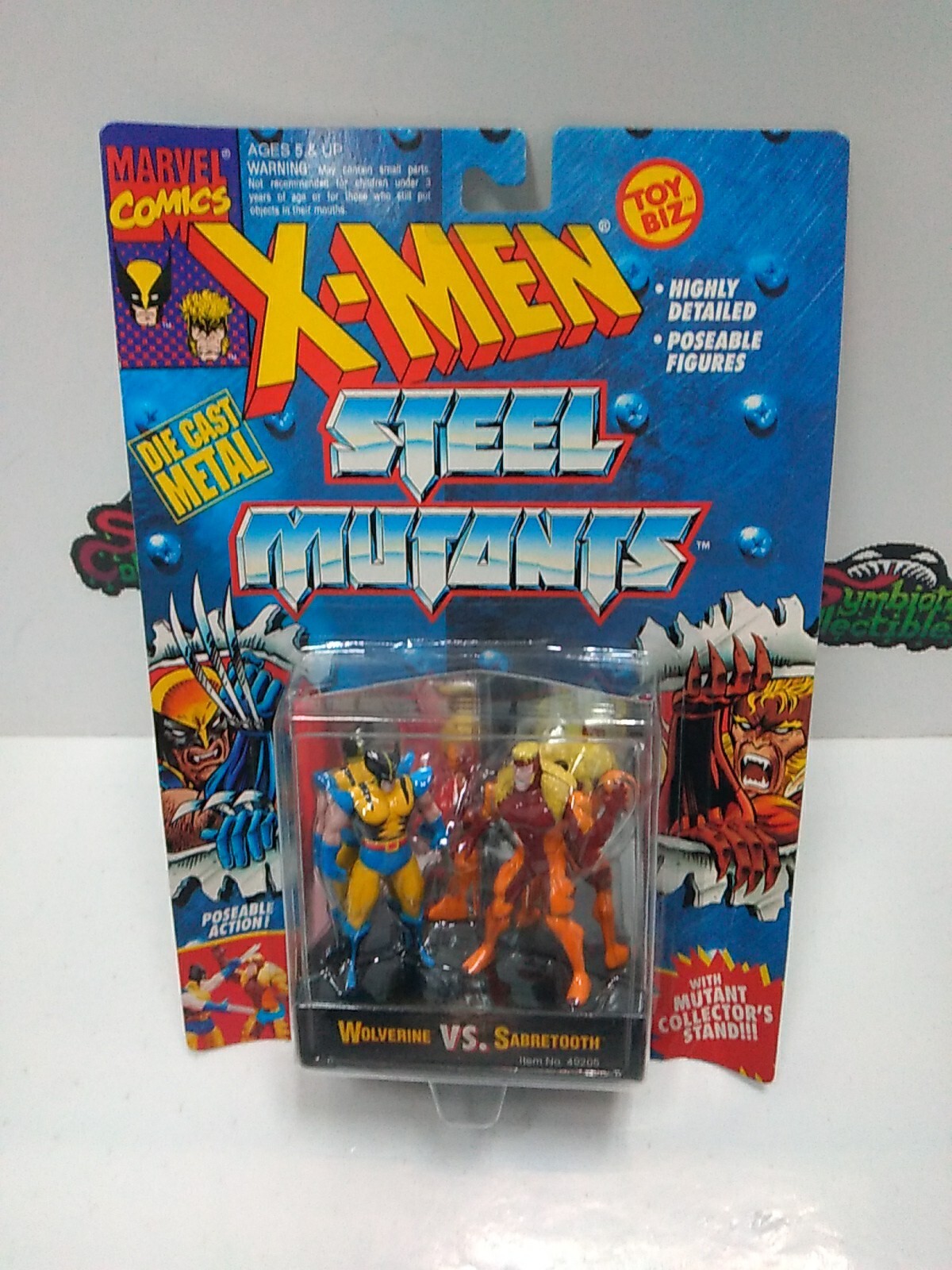 Marvel X-MEN Steel Mutants 1994 Wolverine Vs Sabretooth Action Figures ...