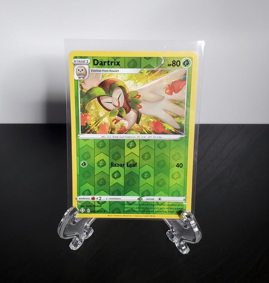 Pokemon TCG Dartrix SWSH Shining Fates 007/072 Reverse Holo Uncommon NM ...