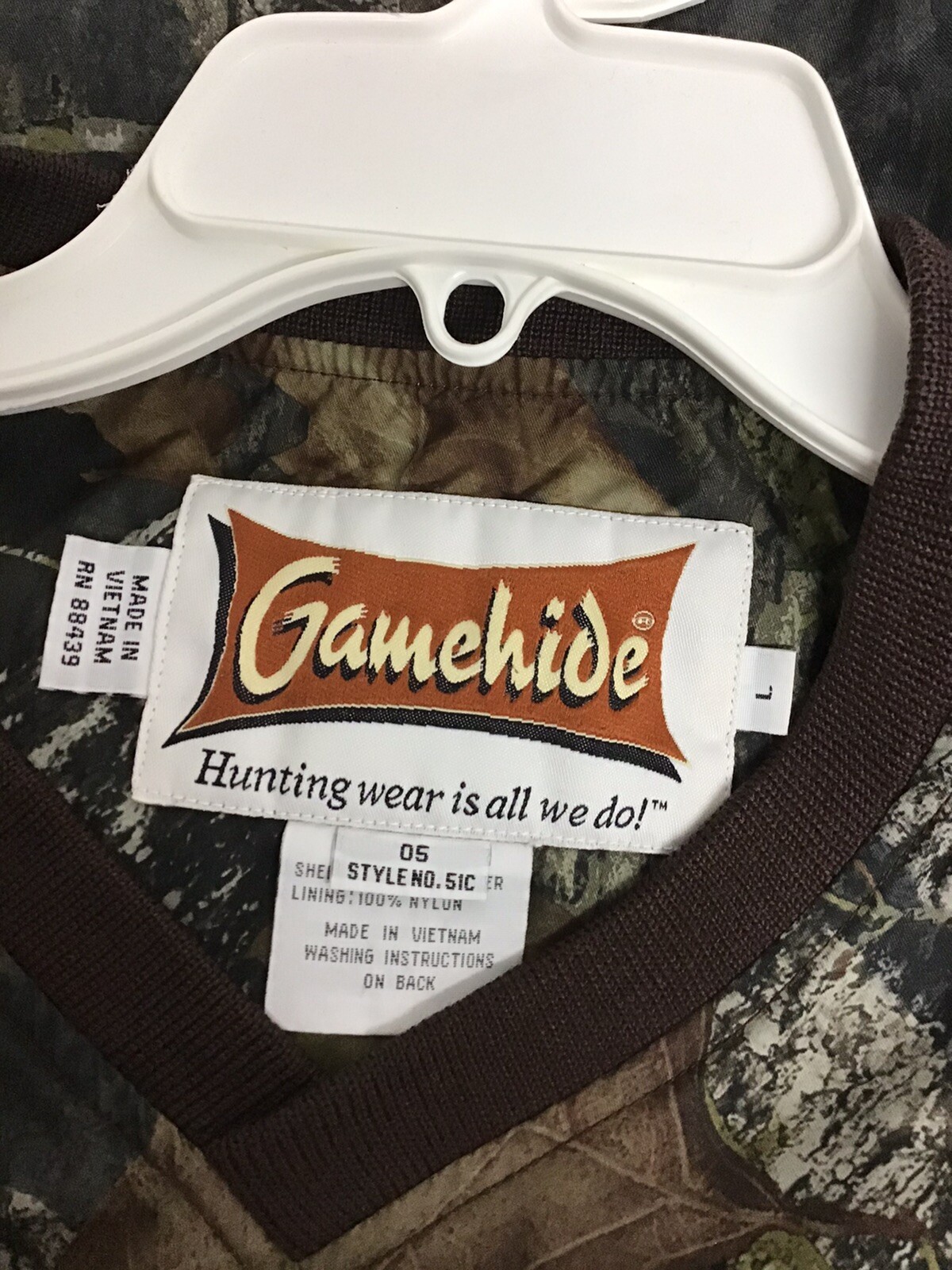 Gamehide Camo Pullover Size Large V89 | eBay