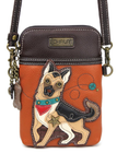 Charming Chala German Shepherd Dog Cell Phone Purse Mini Crossbody Bag ...
