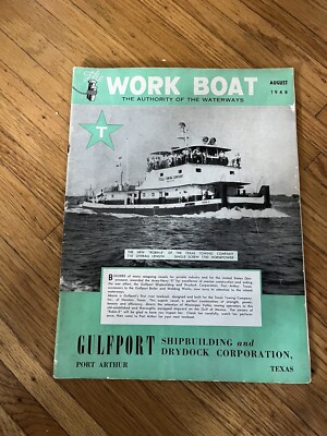 Vintage 1948 Workboat Magazine The Authority Of The Waterways | eBay