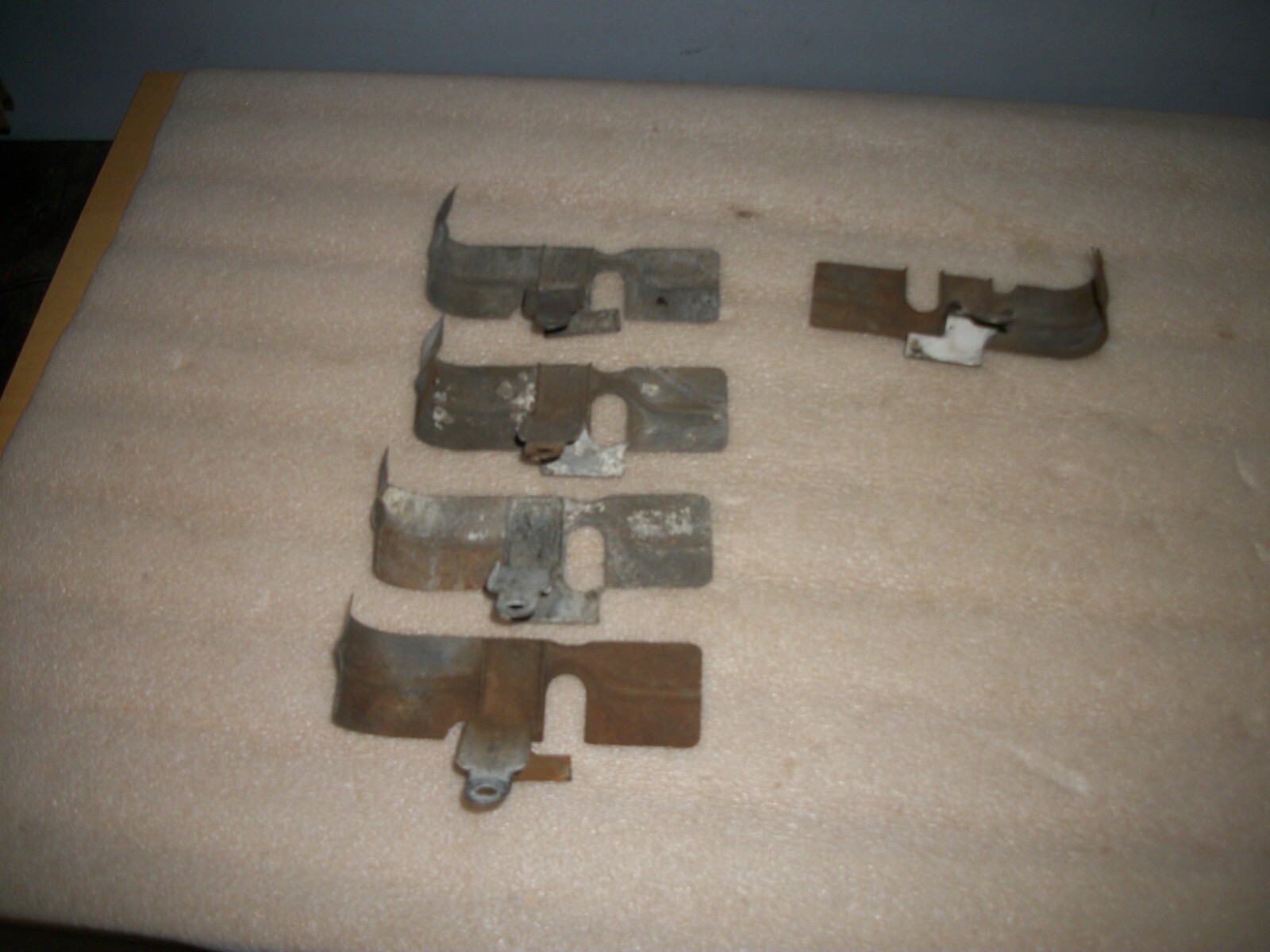 Small Block Chevy Chevrolet Exhaust Manifold Spark Plug heat shield LOT ...