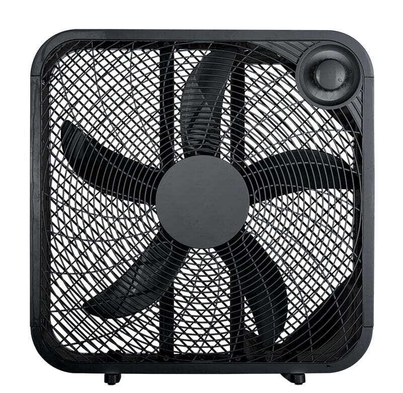 20" 3-Speed Portable Box Fan, New, Black | eBay