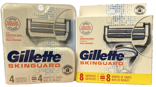 Gillette SkinGuard Men's 12 Razor Blade Refill SEALED PACK IMAGE MAY ...