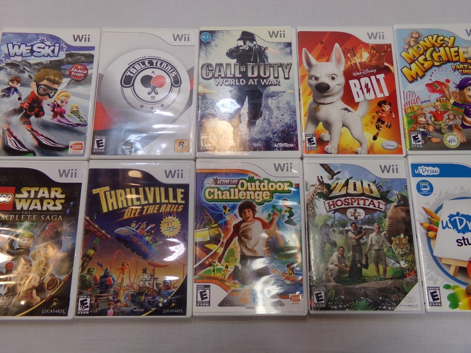 13 Wii Complete Wii Games - Star Wars, Medieval Games, We Ski, etc.Free ...