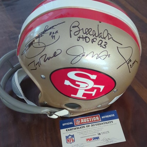 Bill Walsh Joe Montana Steve Young Jerry Rice Signed Full Size ...