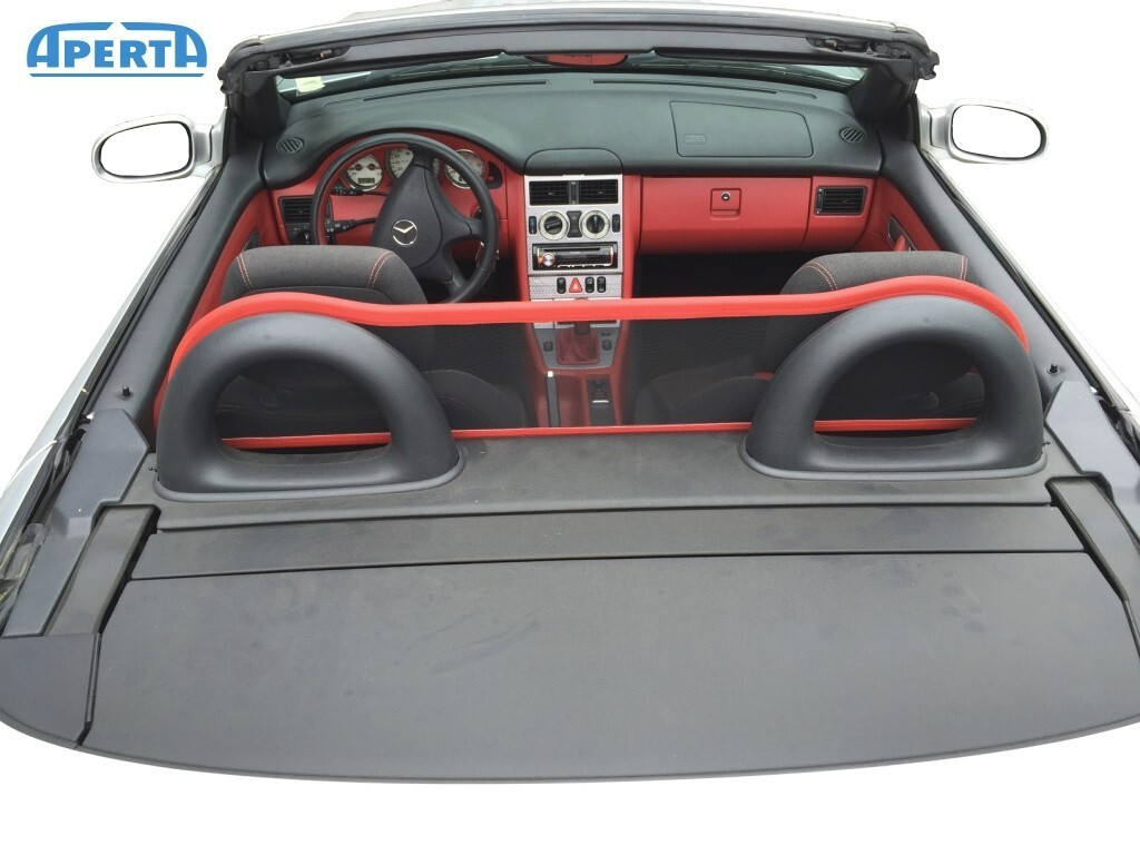 RED WIND DEFLECTOR FOR MERCEDES-BENZ SLK R170 1996-2004 WINDSTOP SCREEN ...
