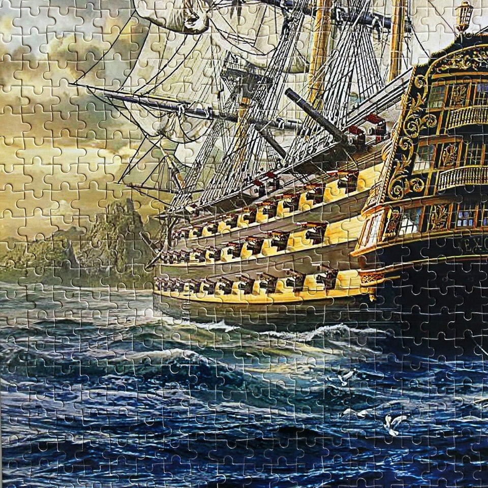 Sailing Ship Puzzles for Adults 1000 Piece Wooden Jigsaw Puzzle ...
