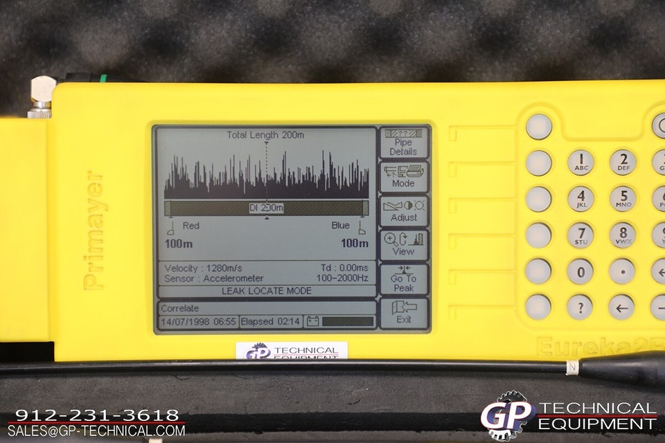 Primayer Eureka 2R Water Leak Noise Correlator - Fluke HWM Gutermann ...