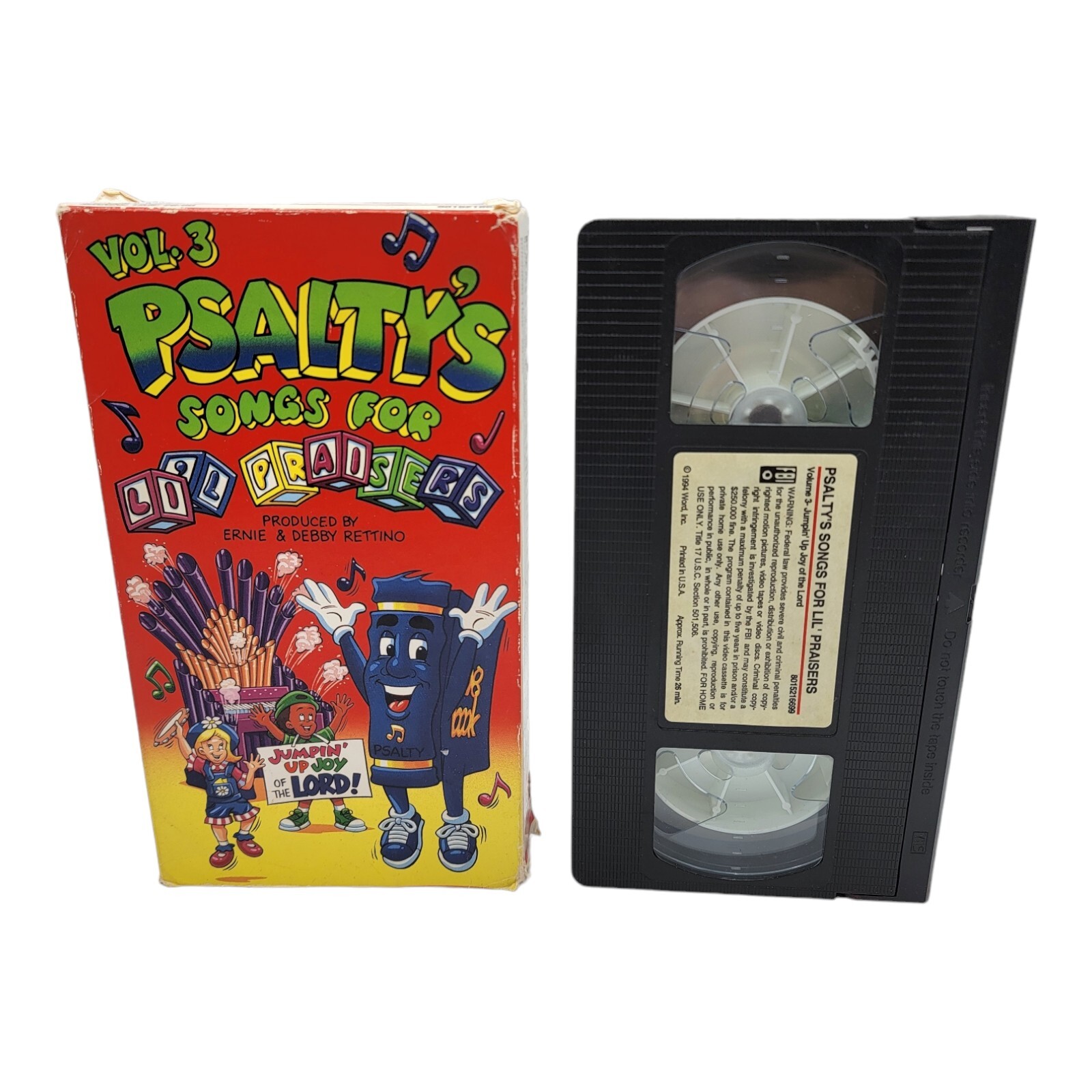Psalty's Songs for Lil' Praisers Vol. 3 Jumpin up Joy of The Lord VHS ...