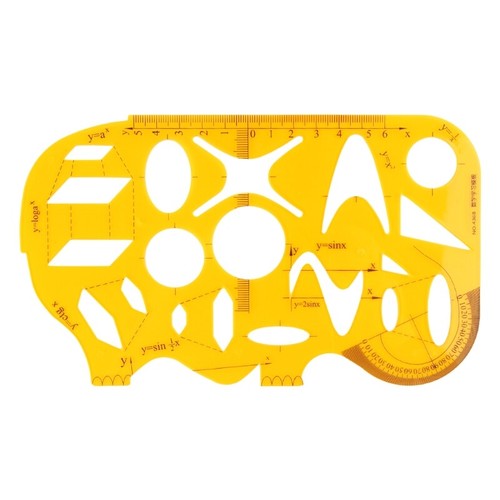 Professional Architectural Template Ruler Drawing Stencil Measuring ...