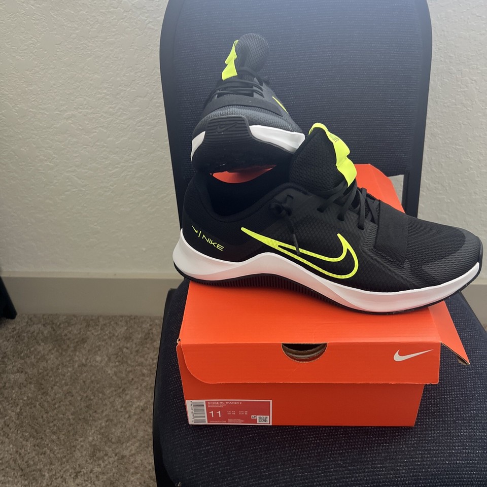 Nike MC Trainer 2 'Black/Volt'🔥Men's Workout Training School PE Shoes ...