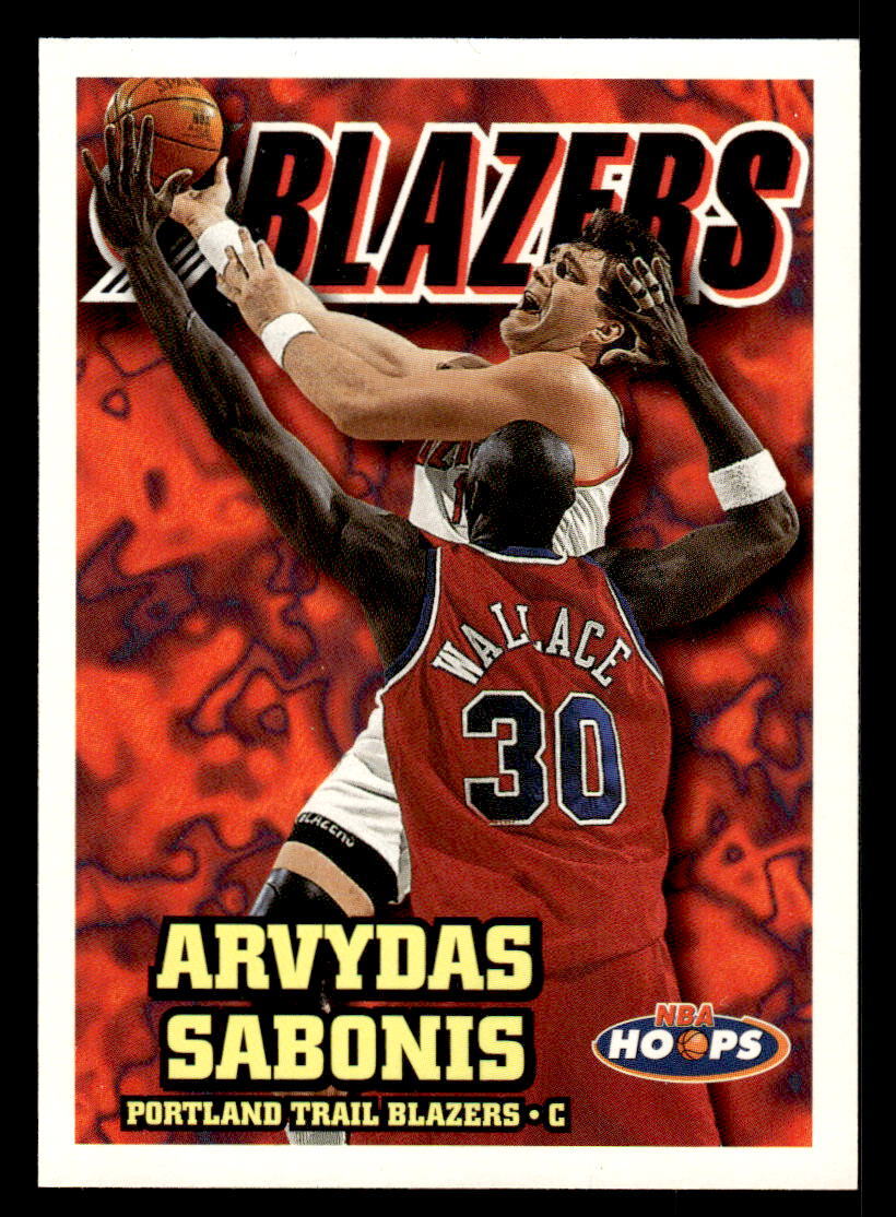 Arvydas Sabonis Portland Trail Blazers 1997-98 Hoops #126 | eBay