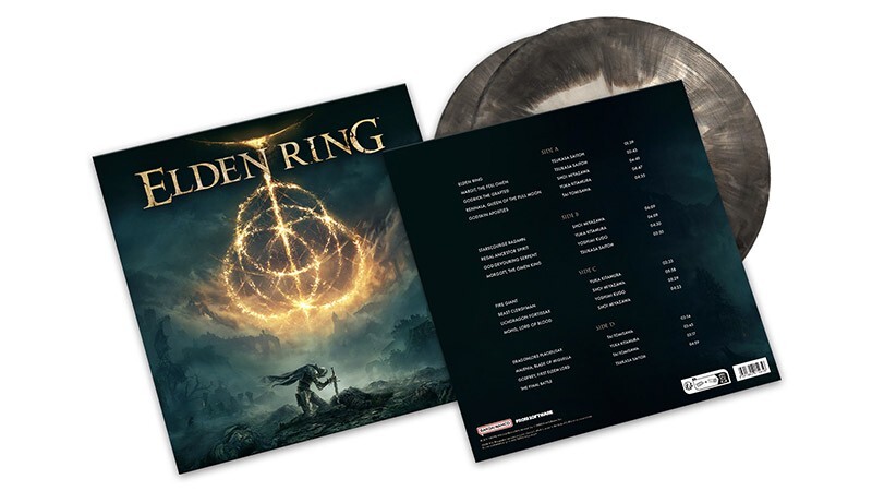 Elden Ring Vinyl Record Soundtrack 2 LP Dark Gray Burst VGM OST ...