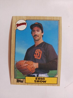 1987 Topps 730 Eric Show Padres | eBay