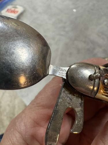 Colonial Prov. USA Camping Pocket Knife Hobo Spoon Fork Good Condition ...