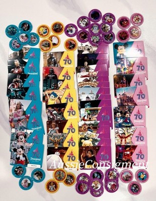 2025 Woolworths Disney Discs Collectibles Disneyland 70 years Full set ...