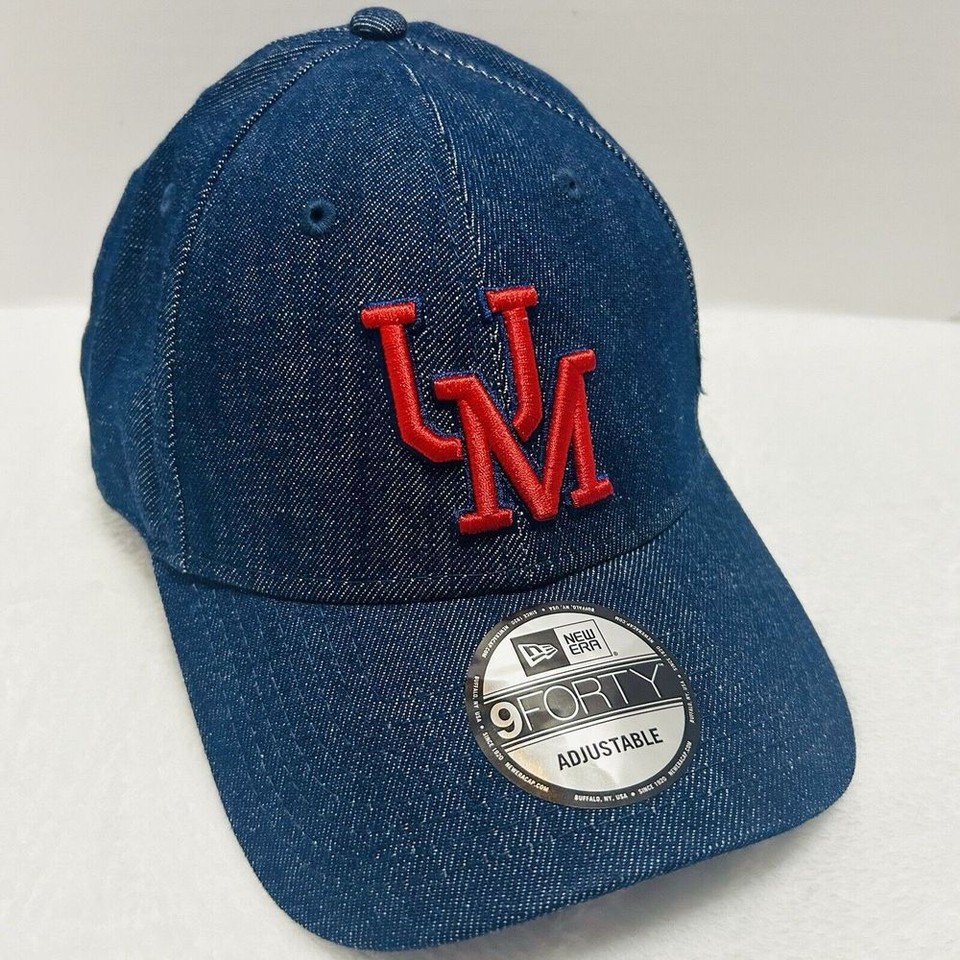 New Era Ole Miss Rebels Vault 9FORTY Adjustable Hat Cap Blue NCAA ...