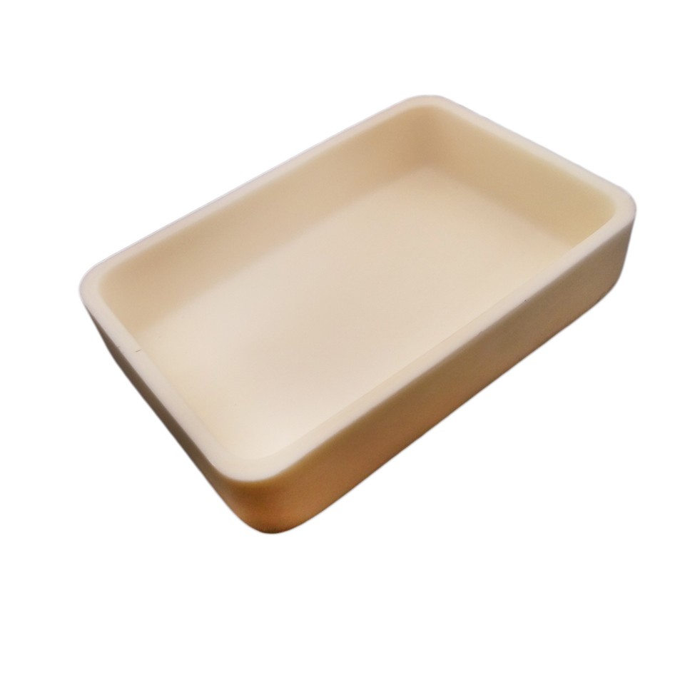 US Stock 90ml 99% Alumina Ceramic 90 x 65 x 22mm Square Crucible 1600°C ...