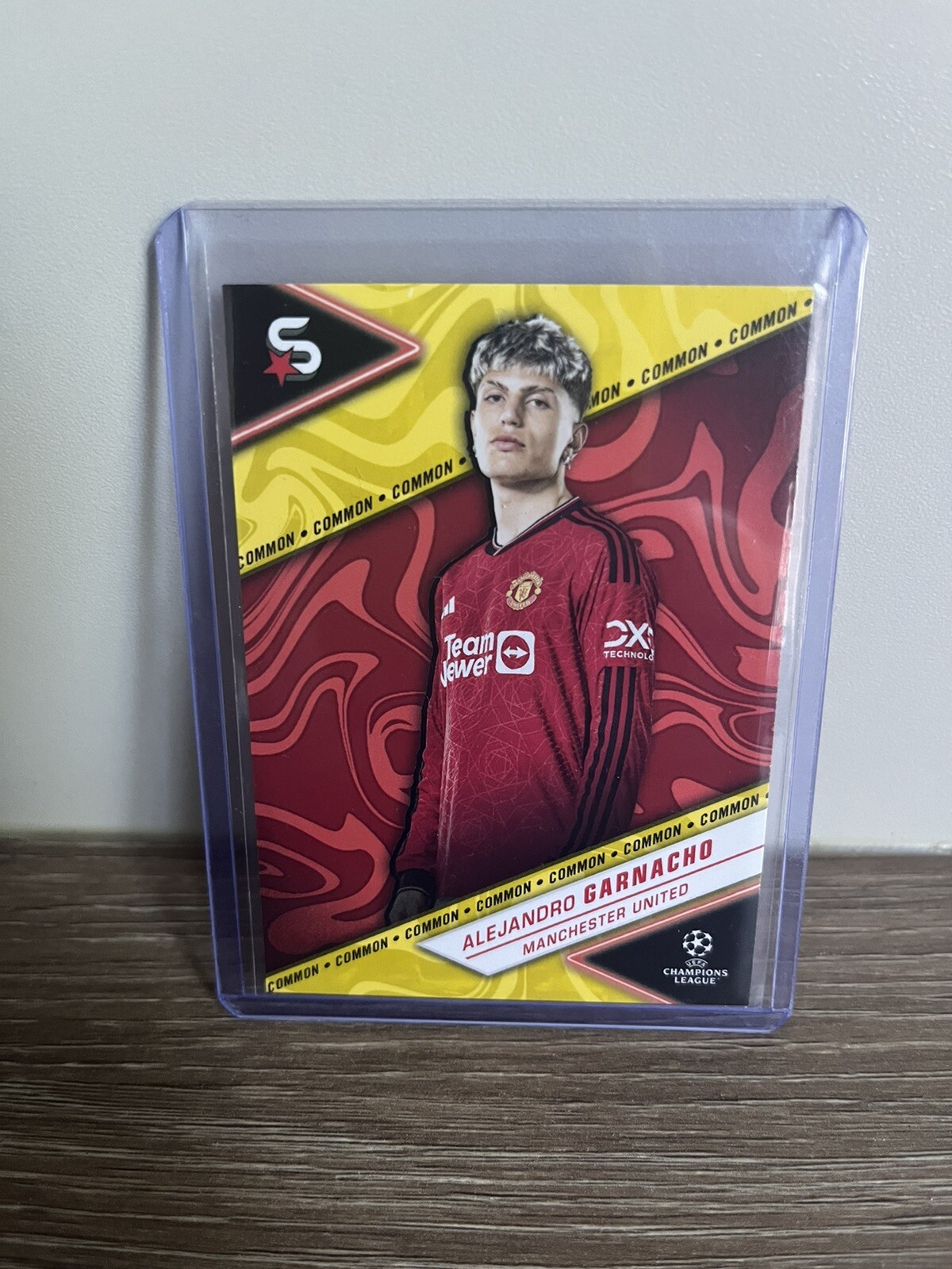 Topps UCL Super-Stars 23/24 #99 Alejandro Garnacho Yellow Common ...