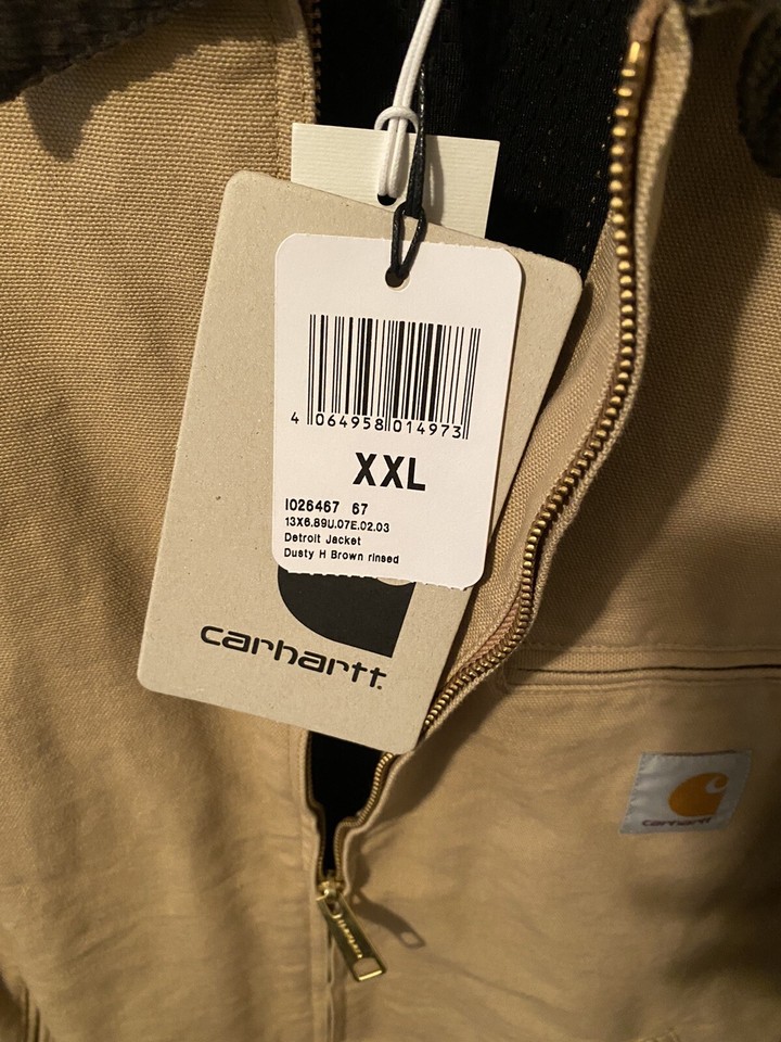 Carhartt Duck Detroit Jacket Work Coat CT103828 - Size Xxl | eBay