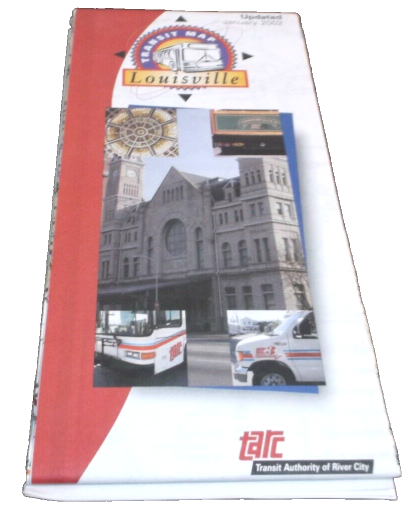JANUARY 2002 LOUISVILLE KENTUCKY TARC TRANSIT MAP | eBay