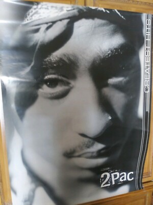 2 PAC Greatest Hits- Promo Poster Death Row (98) 48'x36' Tupac USA ONLY ...