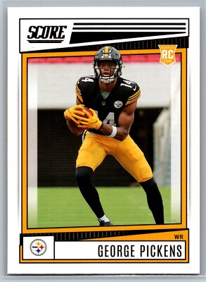 2022 Score Football #383 George Pickens RC Pittsburgh Steelers | eBay