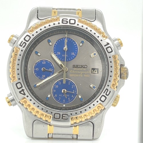 Seiko Quartz Chronograph Sport 150 7T32-6C09 | eBay