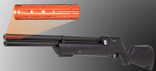 Custom Monocore Vented Baffle for Air Venturi Avenger & Umarex Origin ...