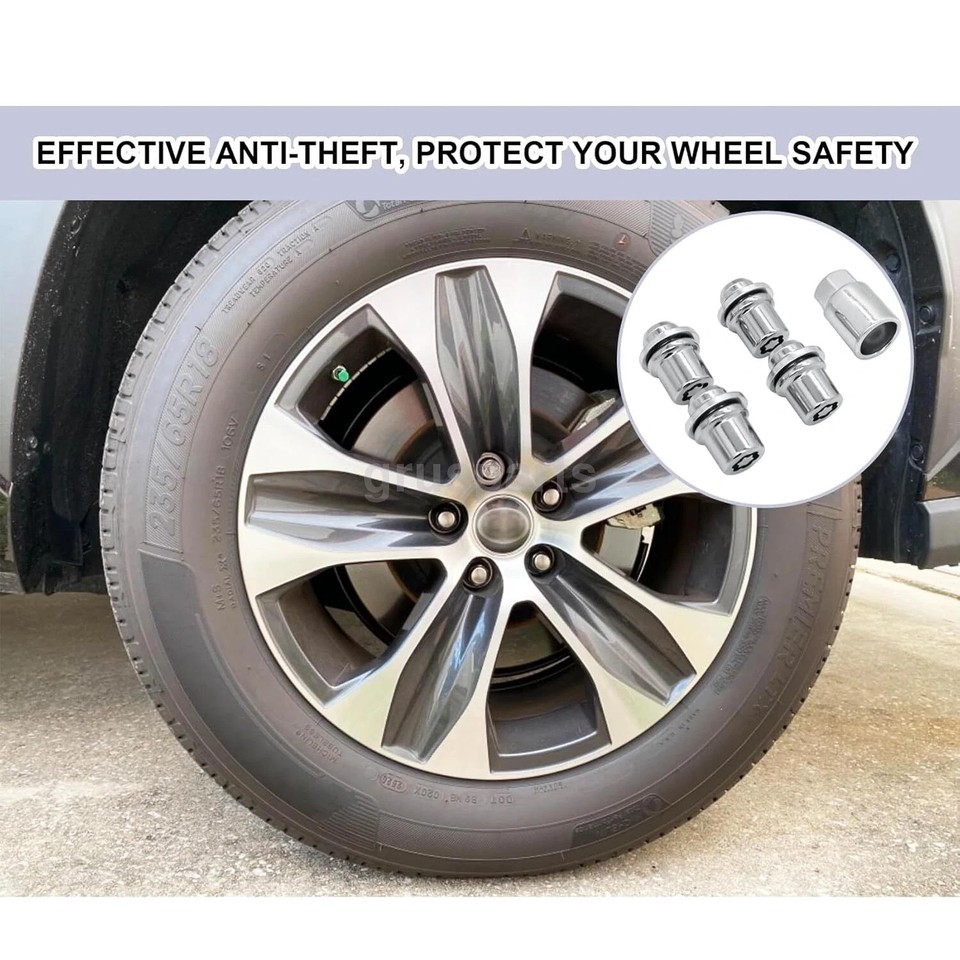 4x Wheel Locks W/ Wheel Lock Key For Toyota Camry Sienna RAV4 Lexus ...