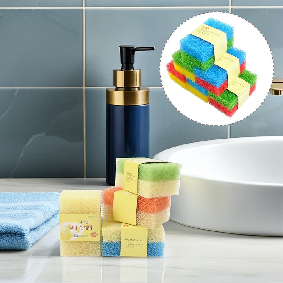 10pcs sponge Cleaning Sponge Scrubber for Kitchen Washing Sponge Sponge ...