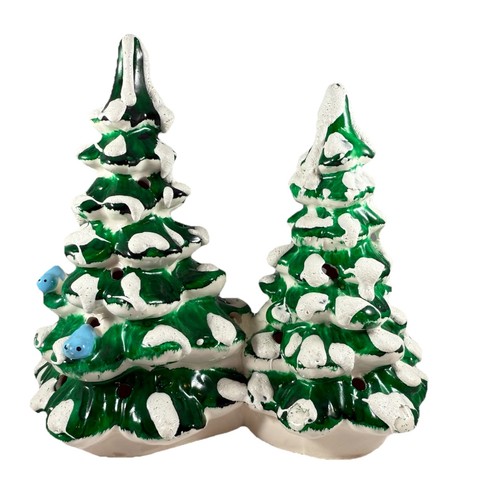 Vintage Dept 56 Snow Village Nantucket Yellow Cottage House & Tree Set ...