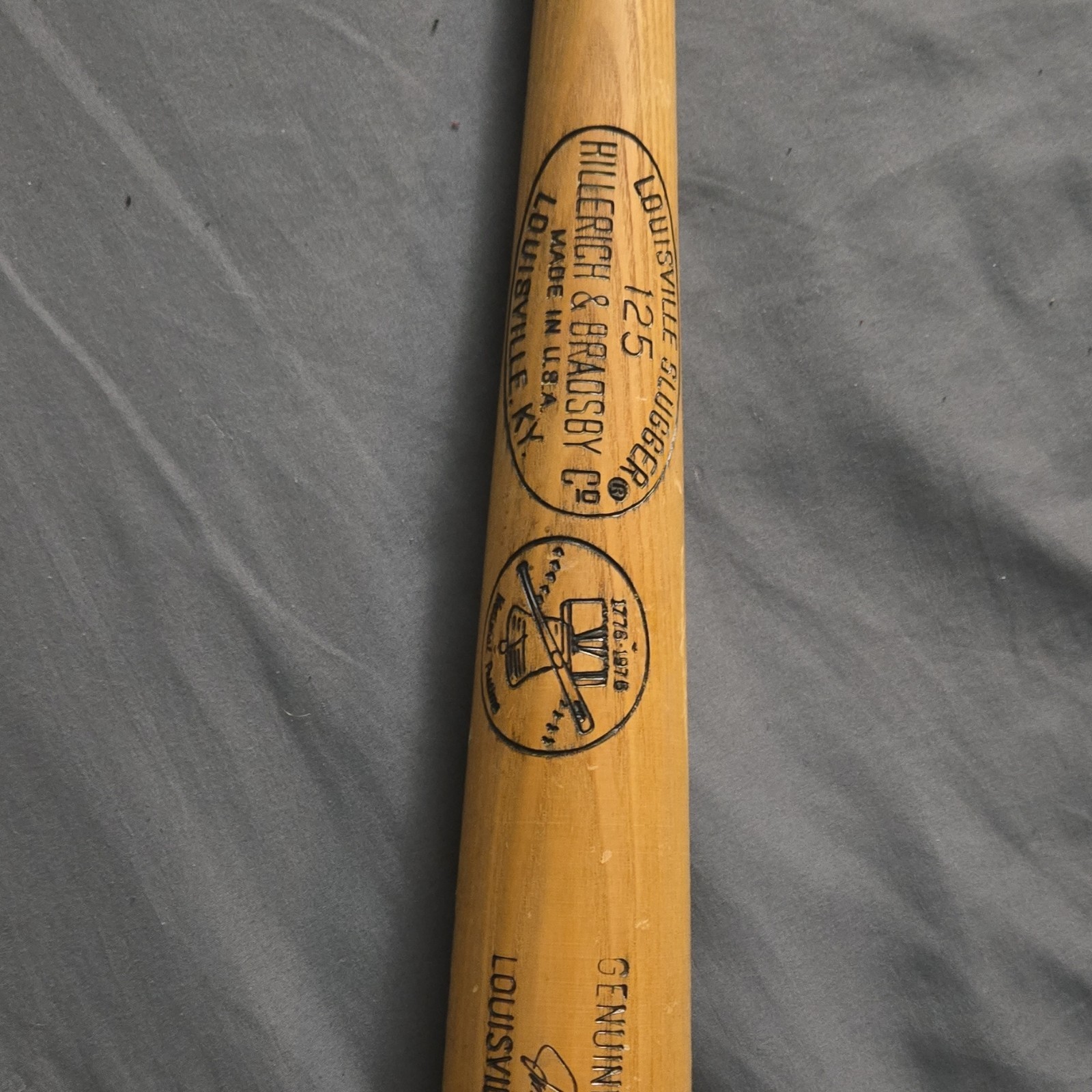 Louisville Slugger Hillerich & Bradsby Vintage 125 Baseball Bat ...