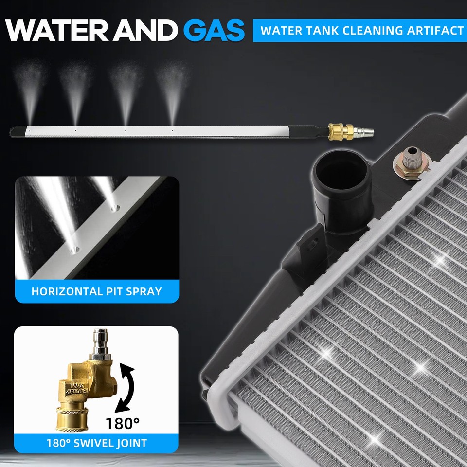 24 In Portable Radiator Cleaning Wand 4500 PSI Radiator Flush and ...