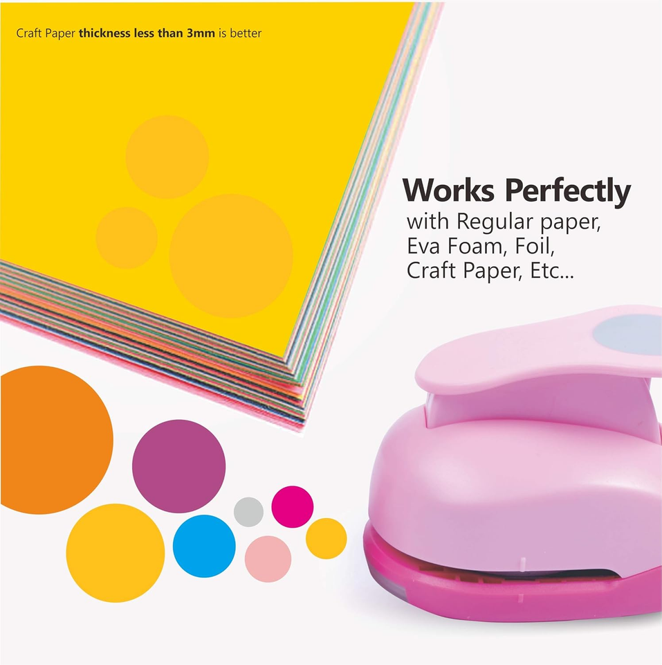 2 Inch Circle Punch, Hole Punch Shapes, Paper Punch Set for ...