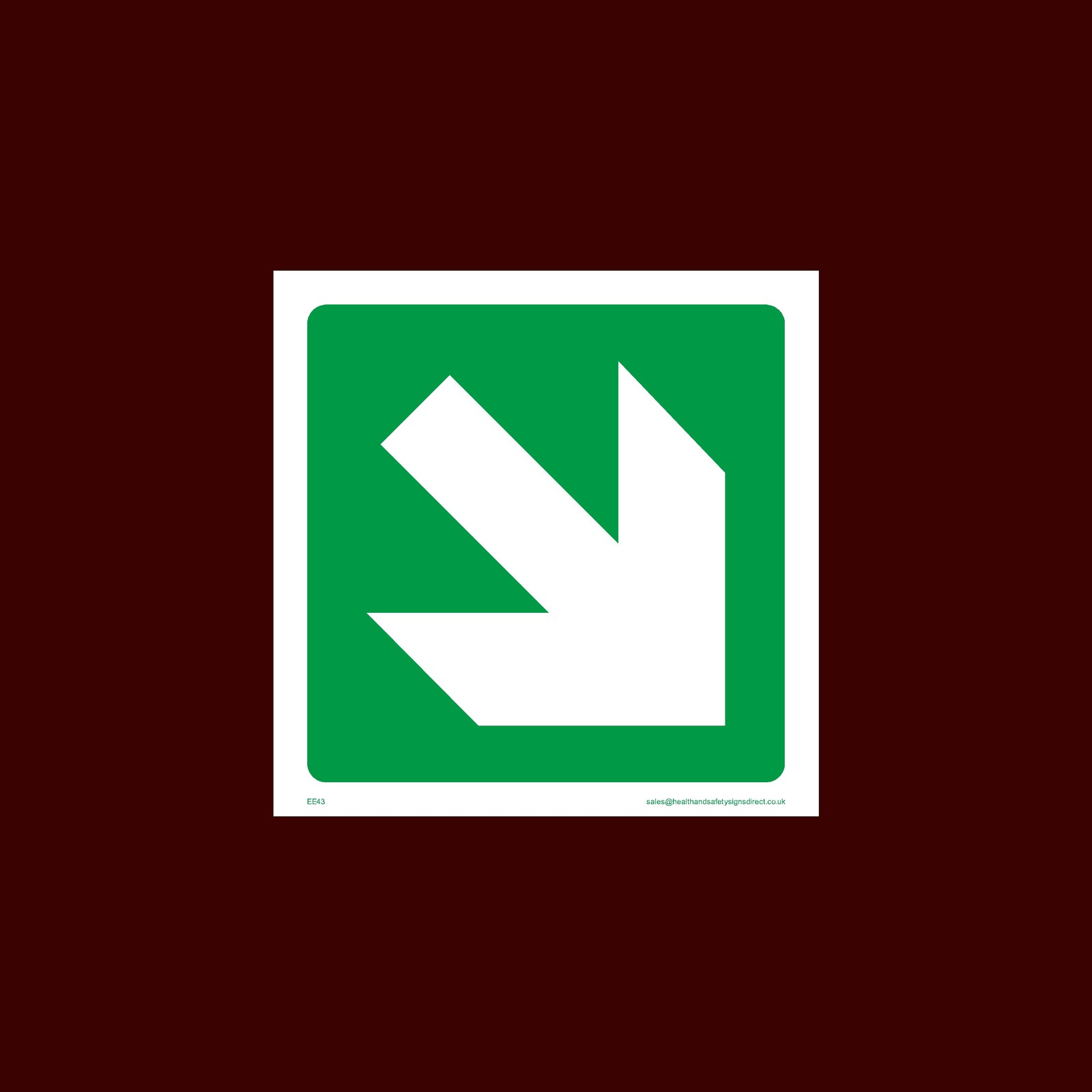 Turn to Open / Fire Exit / Break Glass / Emergency Exit - Plastic Sign ...