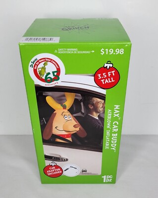 Max Car Buddy Gemmy Airblown Inflatable 3.5 FT Tall Grinch 65th ...