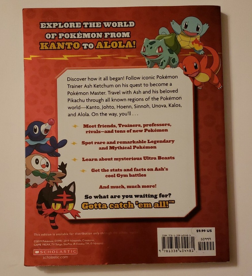Pokemon Ash's Quest The Essential Guide (2019) Scholastic | eBay