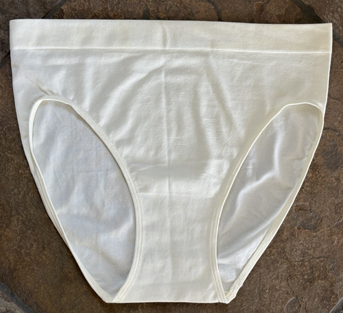 WACOAL Large Ivory B Smooth Ruched Nylon Blend Hi Cut Brief Panties ...